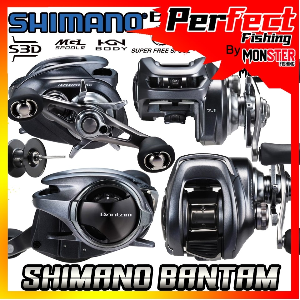 รอกหยดน้ำ ชิมาโน่ SHIMANO BANTAM HG และ XG ปี 2022 (มีทั้งหมุนขวาและหมุนซ้าย) | Shopee Thailand