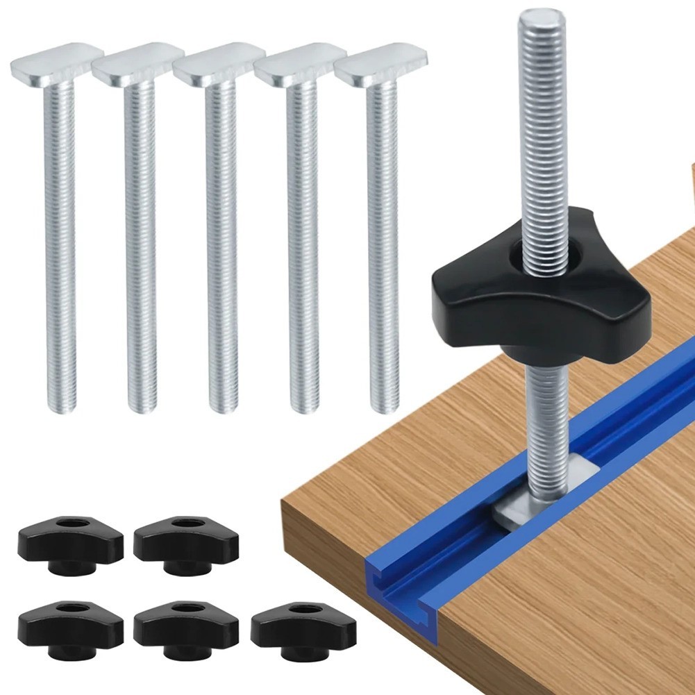 Giggle5 ชุด M8 T-Track Bolts ลูกบิด T Slot Bolts และ Knobs Clamps ...
