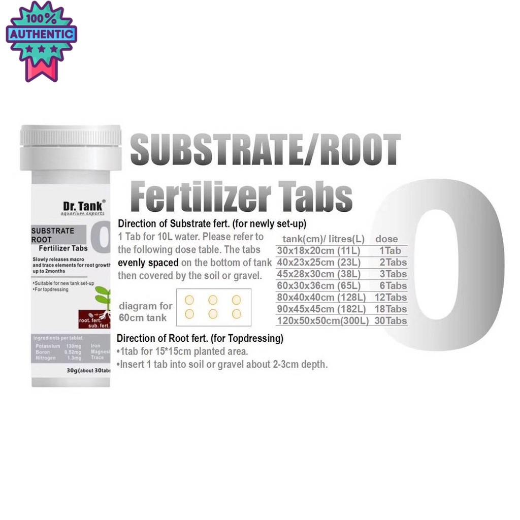 Dr.Tank เอร์ 0 ปุ๋ยเม็ดเร่งราก ธาตุอาหารคร SUBSTRATE ROOT FERTILIZER ...