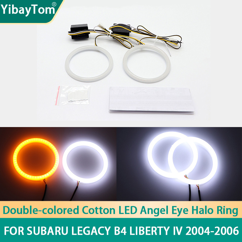 2pcs Bright ทนทานรับประกัน SMD ผ้าฝ้าย Switchback LED Angel Eyes Halo ...