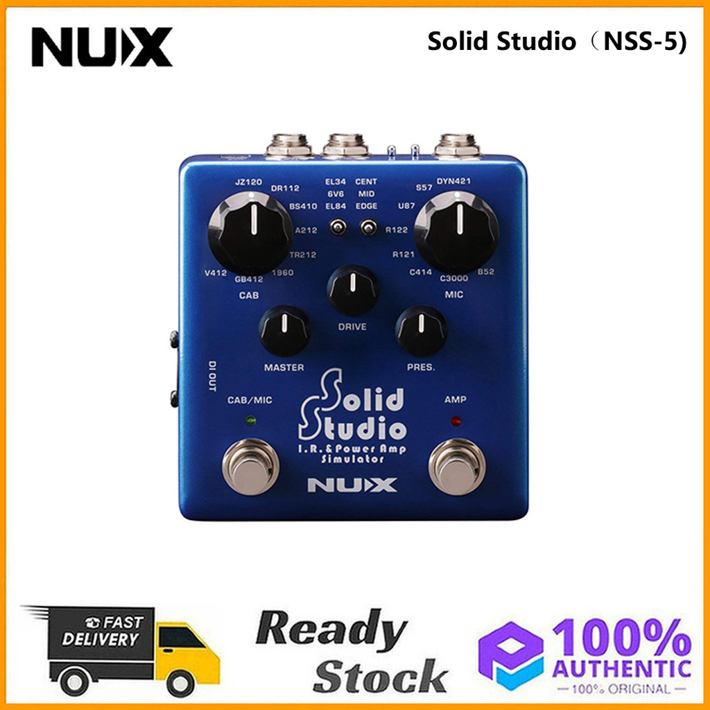 NUX NSS-5 Solid Studio Series Solid Studio Guitar Amp Simulator IR Loader NSS 5 Solid Studio ...