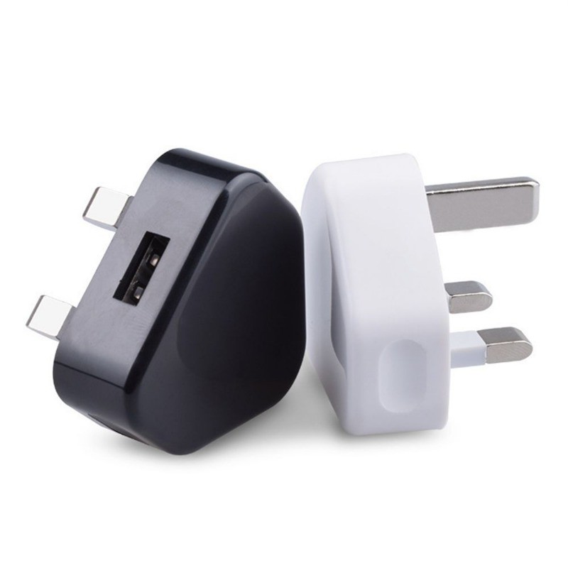 Travel 1 พอร์ต USB 5V 1A Wall Charger Power Adapter UK Plug USB Charger ...