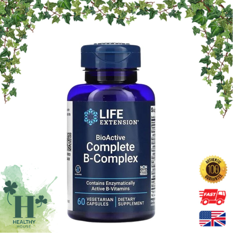 พร้อมส่ง Life Extension BioActive complete B-complex 60 capsules ...