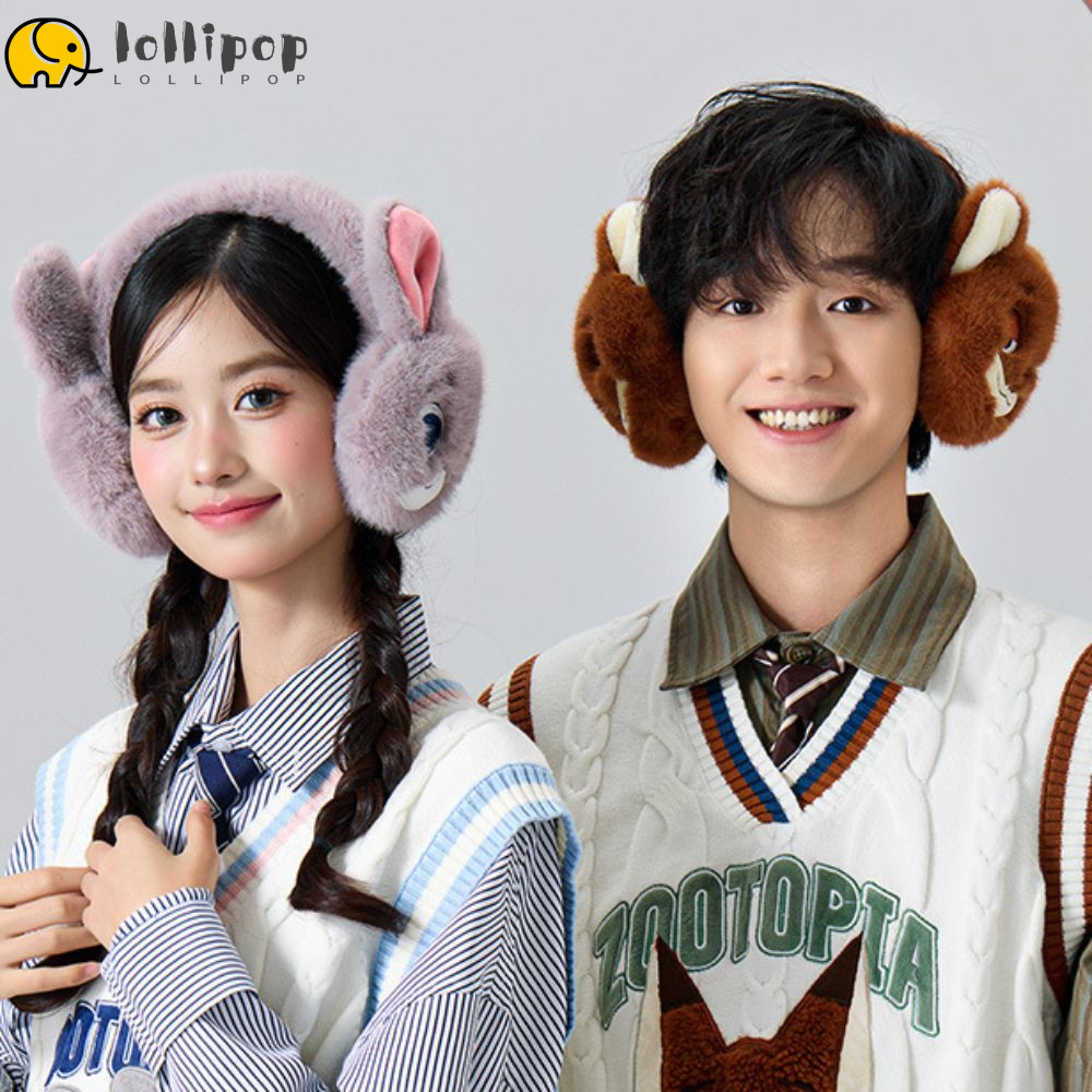 Lollipo1 ที่ปิดหูกันหนาวตุ๊กตา, ที่ปิดหูกันหนาวตุ๊กตาการ์ตูนคุณภาพสูง, Judy Hopps เครื่องอุ่น ...