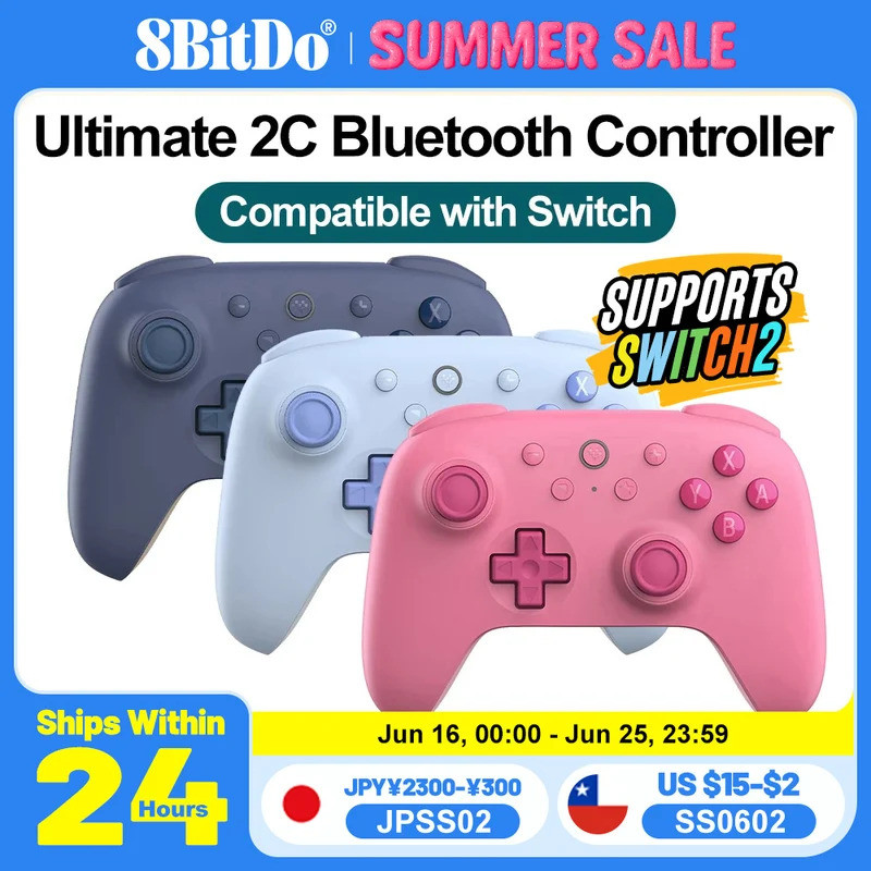 8BitDo Switch 2 Controller Ultimate 2C บลูทูธGamepadsสําหรับNintendo ...