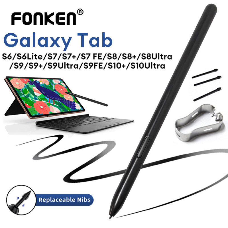 Fonken Stylus S ปากกาสําหรับ Samsung Galaxy Tab S6/S6 Lite/S7/S7+/S7 FE/S8/S9/S10+/S10Ultra ...