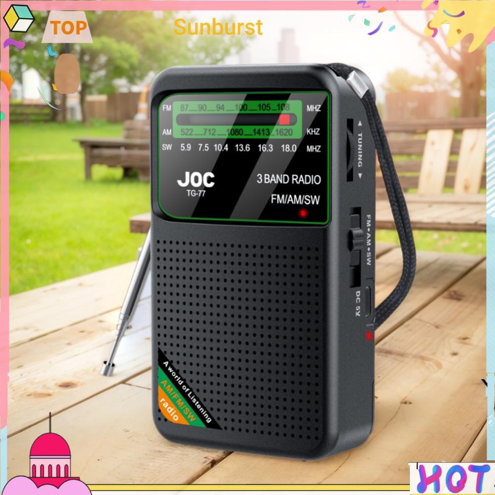 แบบพกพา Mini FM AM SW วิทยุแบบเต็มแบนด์ แผนกต้อนรับที่ดีที่สุดสําหรับการเดินในบ้านอาวุโส ...