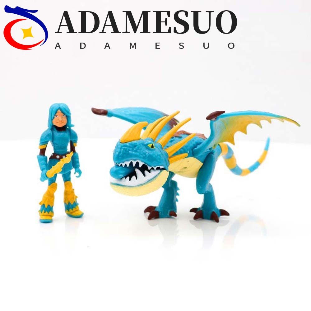 ADAMESUO วิธีรถไฟมังกรของคุณ Hiccup ของเล่นตุ๊กตาตัวเลขของเล่นคอลเลกชันตัวเลขเดสก์ท็อปตกแต่ง ...