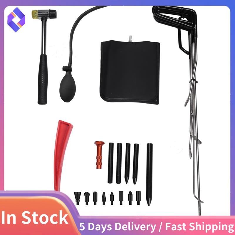 23 ชิ้นยานยนต์ Paintless Dent Repair Removal เครื่องมือ Puller ชุด Hail ...