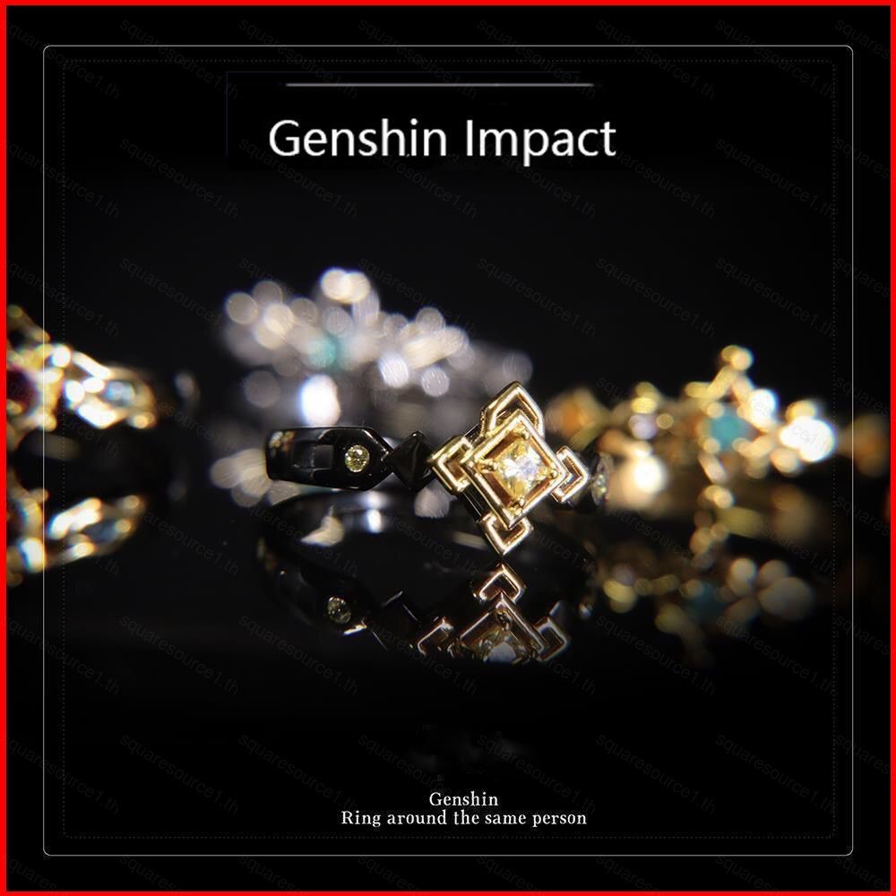 แหวน Vintage อเนเมะสำหรับคอสเพลย์ Ganyu, Diluc, Zhongli | เครื่องประดับ ...