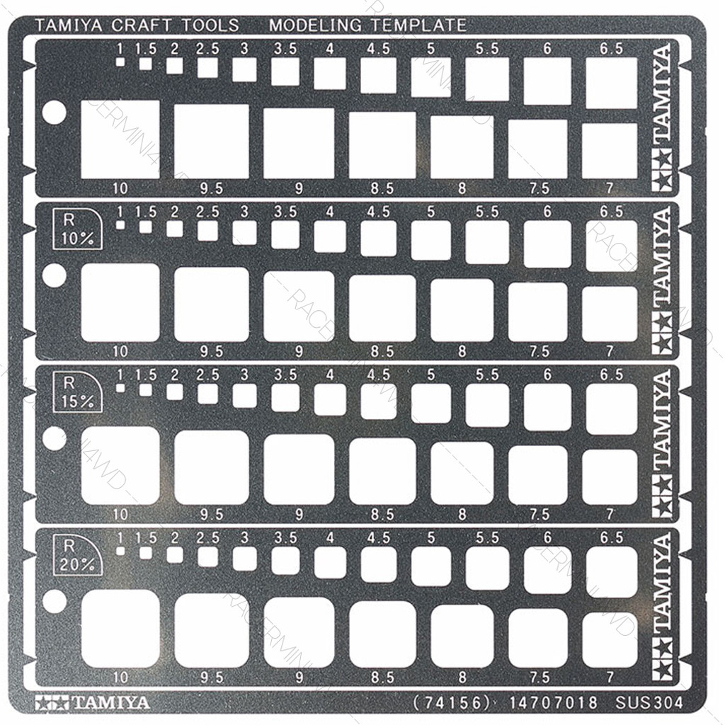 TAMIYA 74156 Modeling Template Square 1-10 แผ่นเทมเพลตทามิย่าแท้ | Shopee Thailand