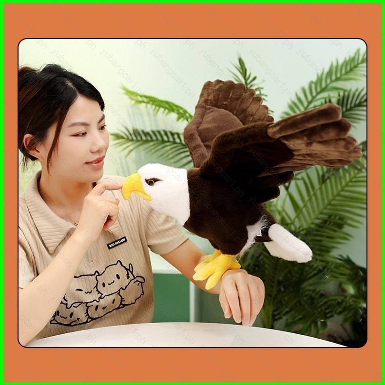 Yb1 จําลองสัตว์ bald eagle Bendable ปีกตุ๊กตาตุ๊กตาของขวัญวันเกิดตุ๊กตาของเล่น Zoo Exhibits เด็ก ...
