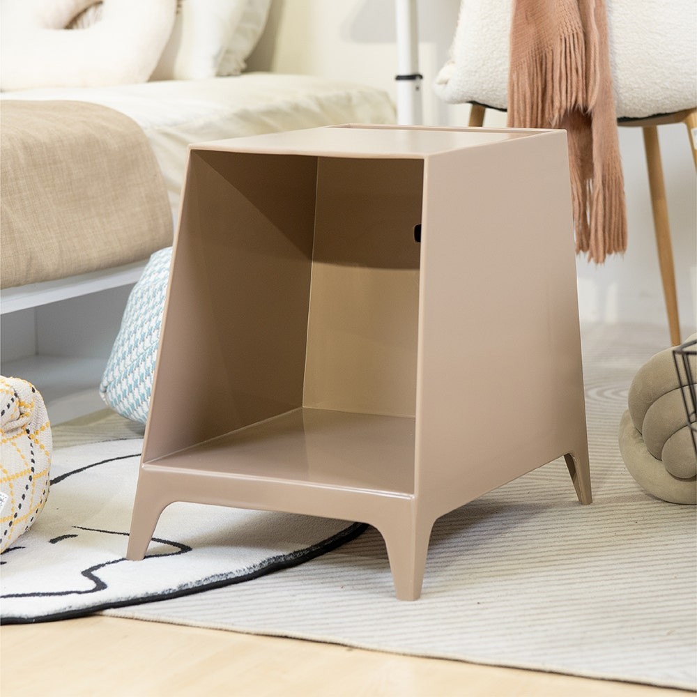 SB Design Square โต๊ะข้าง KC-PLAY รุ่น ROFY-D50/PP สีน้ำตาลอ่อน (36 x ...