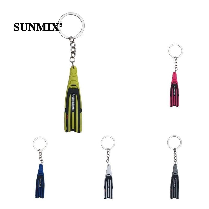 [ Key Chain Holder - Novelty Dive Flippers Shape - Heavy Duty ...