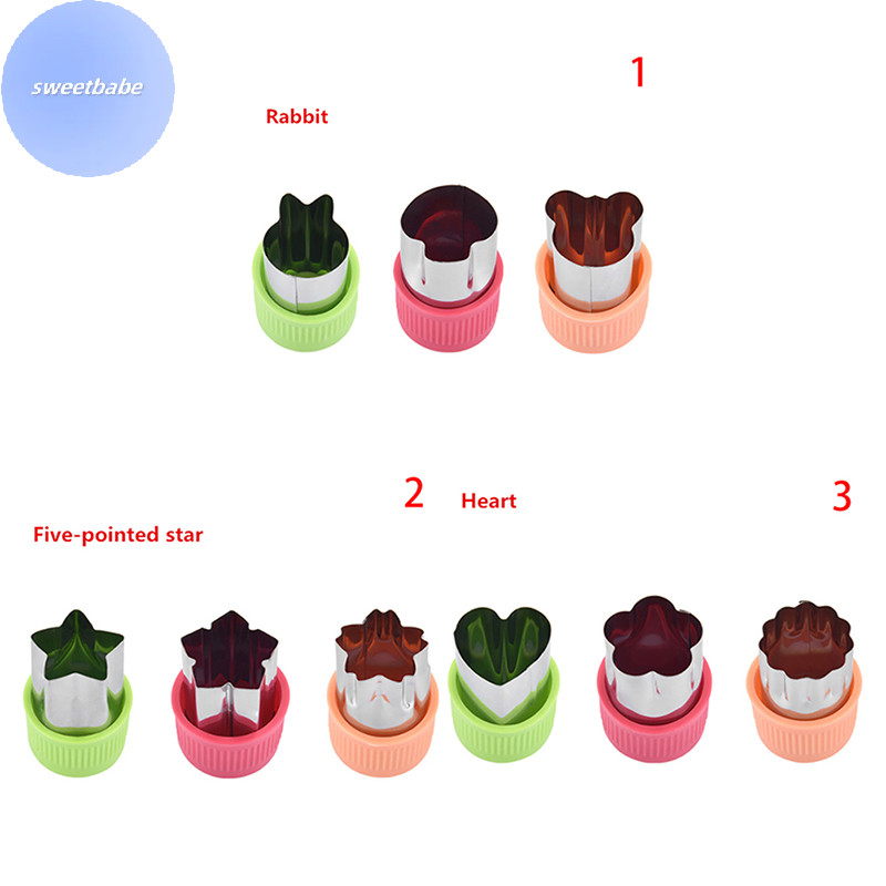 Sebabe บิสกิตสแตนเลส 3 ชิ้น ผักผลไม้ตัด ไทย | Shopee Thailand