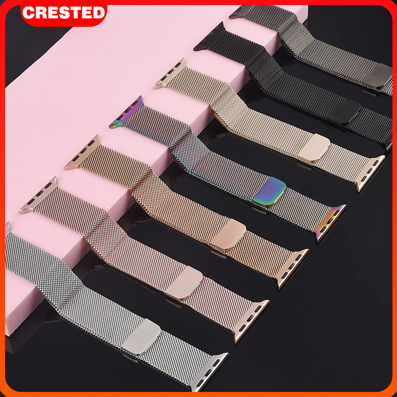 Magnetic Milanese LOOP Stainless STEEL Metal STRAP Band สำหรับ IWatch ...