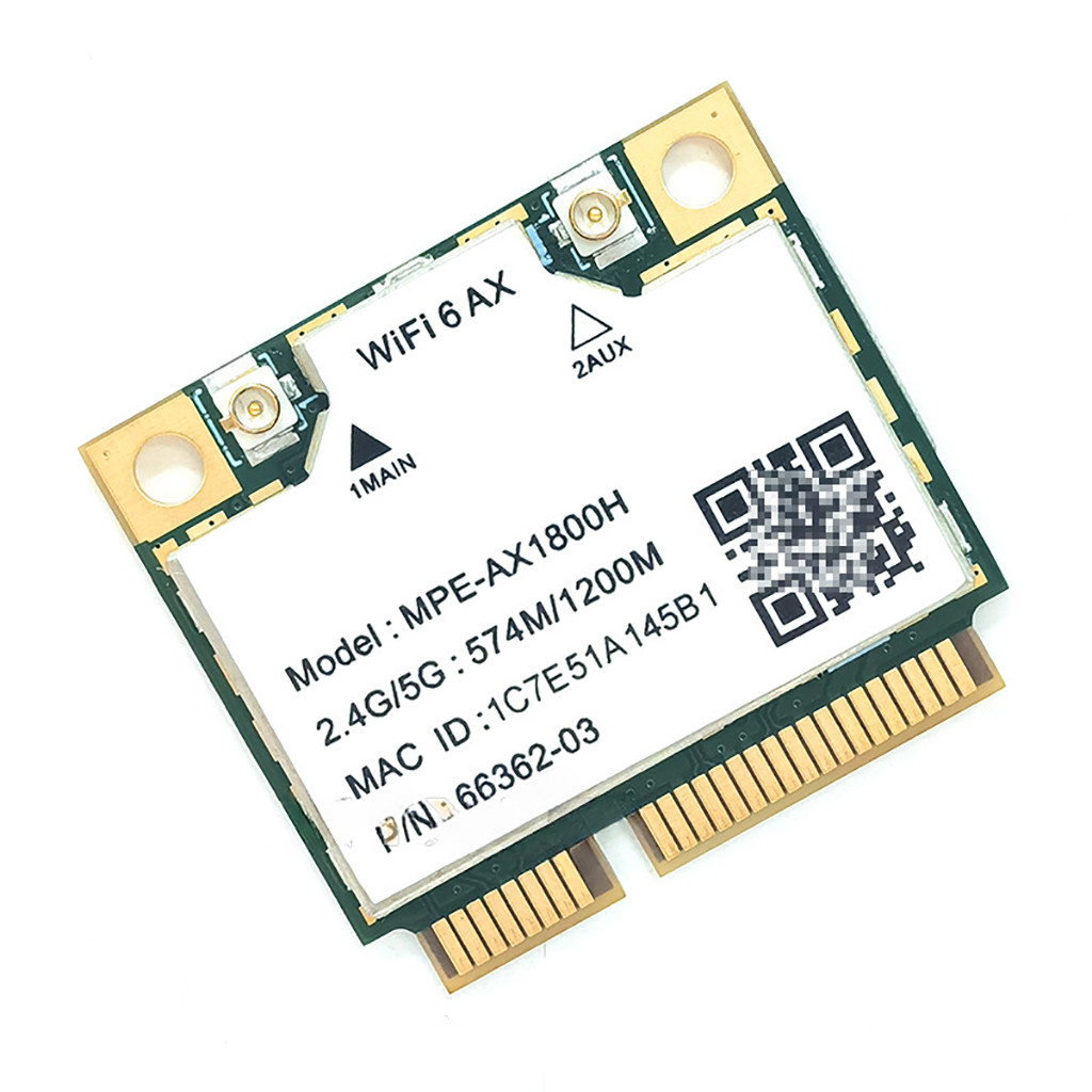 Mpe-ax1800h WiFi6 MT7921 ชิป MINI PCI-E 2.4G/5G 574Mbps/1200Mbps ...