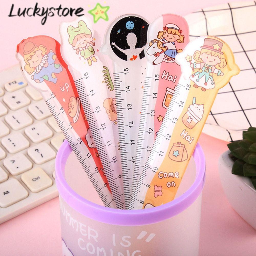 Lucky Ruler Office DIY อุปกรณ์การเรียนนักเรียน มัลติฟังก์ชั่น | Shopee ...