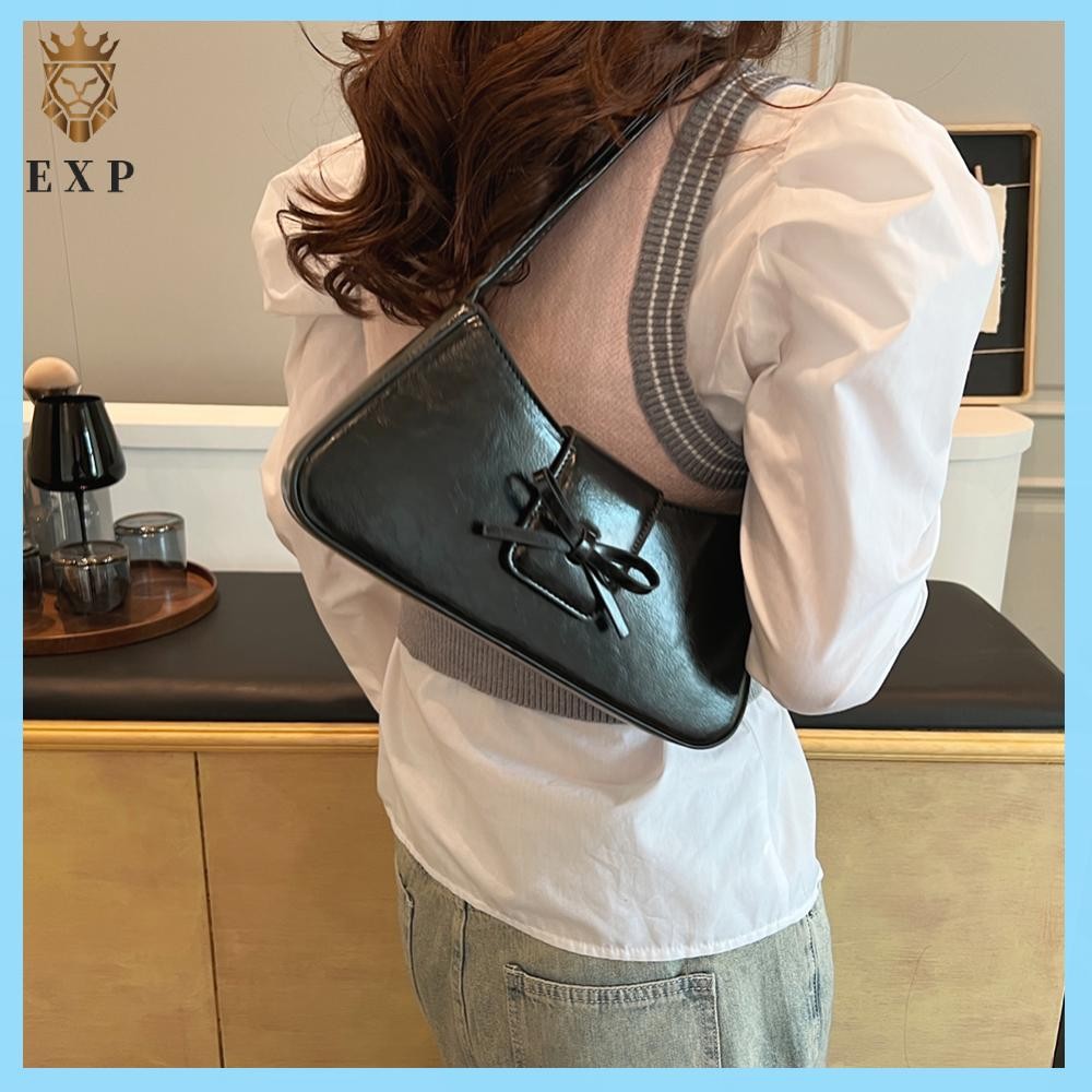 [explosion1.th] กระเป๋าสะพายไหล่น่ารักสําหรับผู้หญิงพร้อมโบว์กระเป๋าใต้วงแขนขนาดเล็กหนัง PU ...