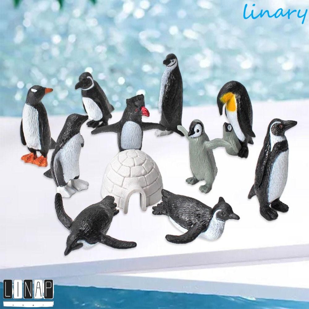 Culinaryhv Penguin Action Figures, South Pole Miniature Penguins รุ่น ...