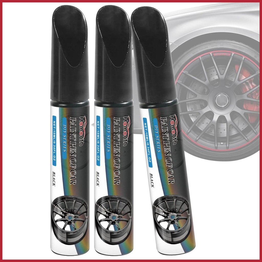 ล้อ Scratch Remover ปากกาสีดํายาง Scratch Repair ปากกา 3X Rim Scratch ...