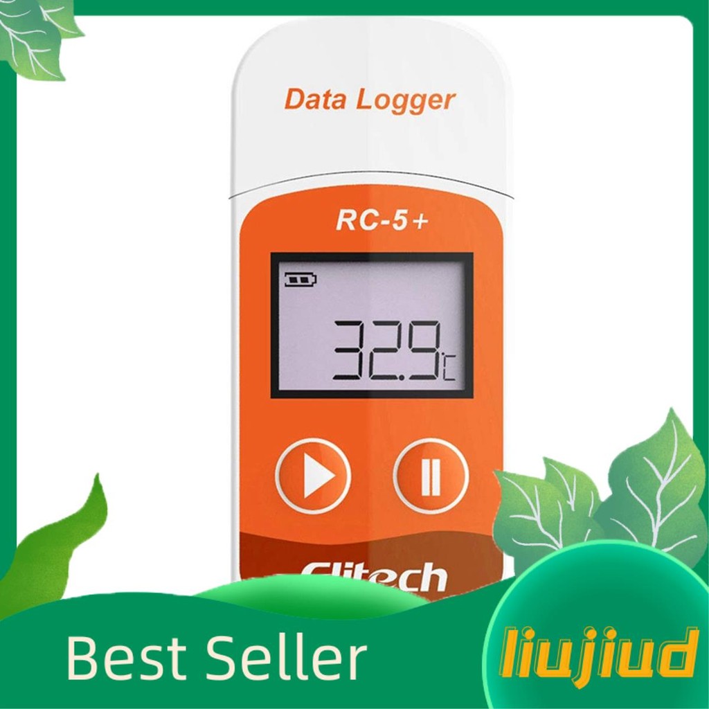 liujiud.thElitech Rc-5+ PDF USB Temperature Data Logger เครื่องบันทึกแบบใช้ซ้ําได้ 32000 คะแนน ...