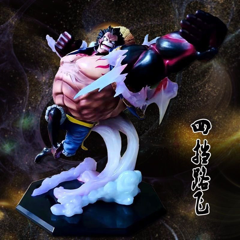 One Piece Lufei Hand OfficeGKFour-Speed Bouncing Man MH pop MAX Combat Form Model Decoration ...