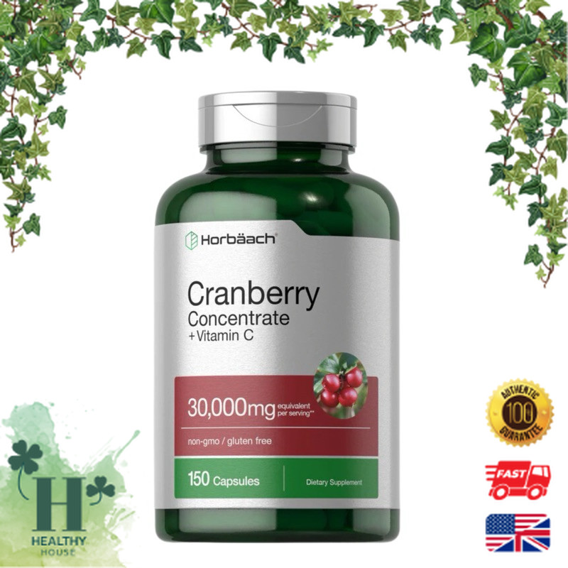 พร้อมส่ง Horbaach Cranberry 30,000 mg + Vitamin C 150 Capsules ดูแล ...