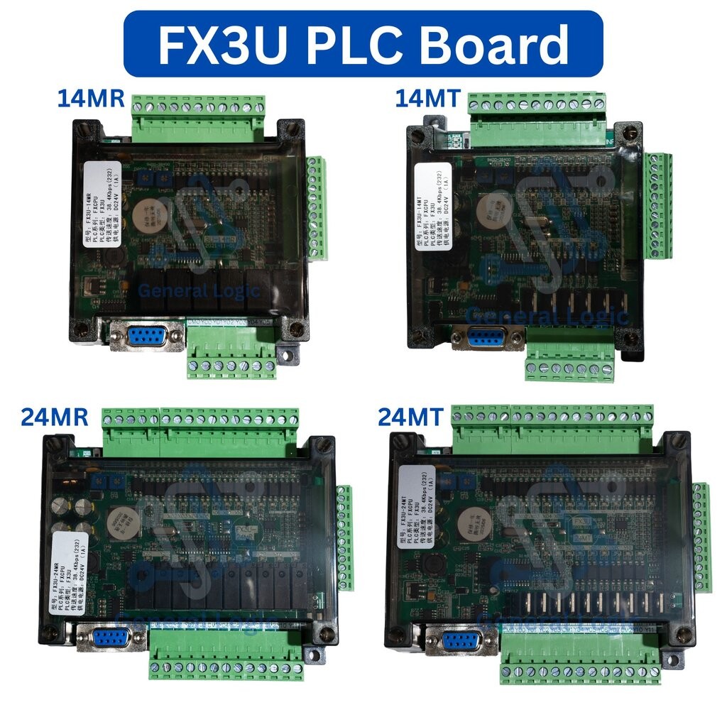 FX3U PLC Board บอร์ดควบคุม อุตสาหกรรม FX3U 14MT / 14MR / 24MT / 24MR ...