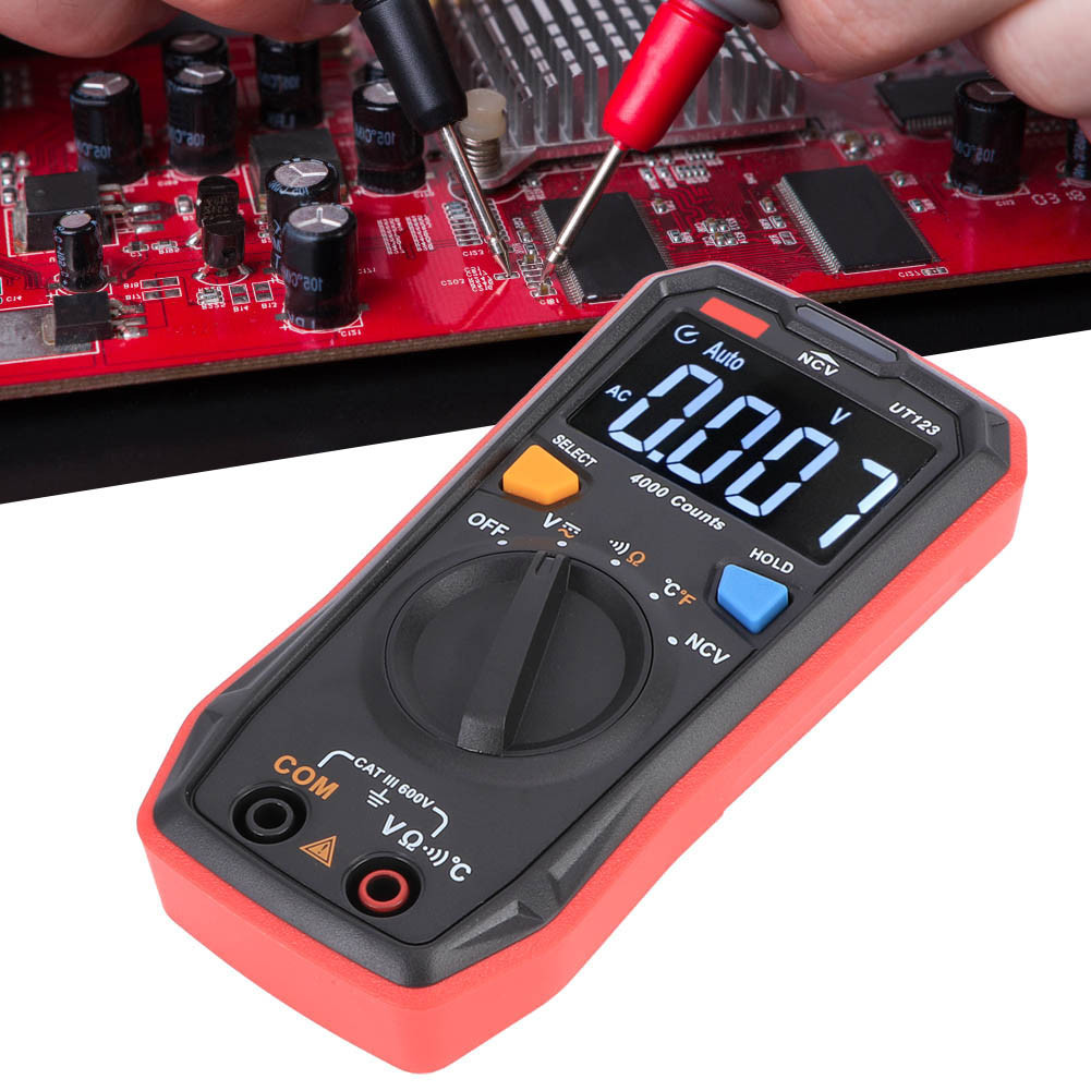 หน้าจอสี Digital Multimeter NCV Tester Meter พร้อมจอแสดงผล EBTN Display ...
