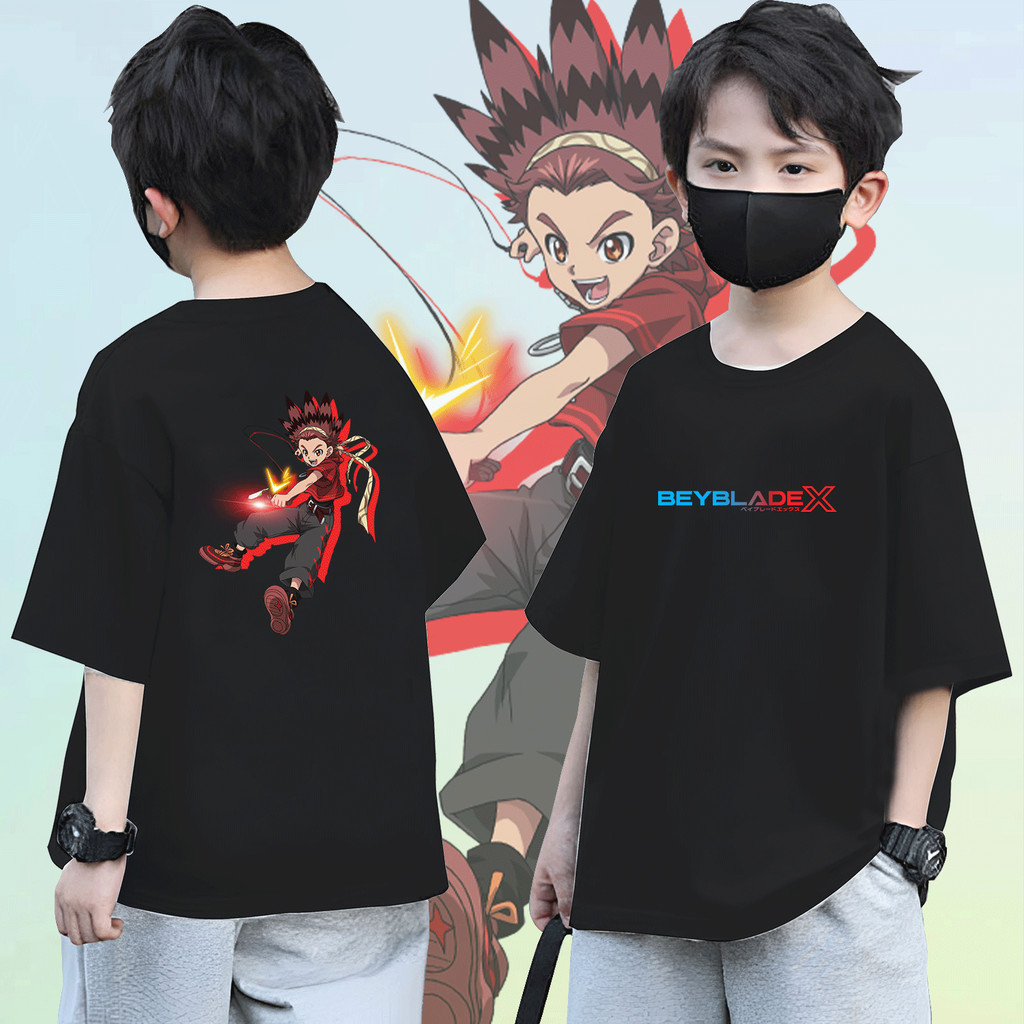 เด็ก Bird Kazami Beyblade X เสื้อยืดเด็ก ระบายอากาศได้สะดวกสบาย 100-150 ...
