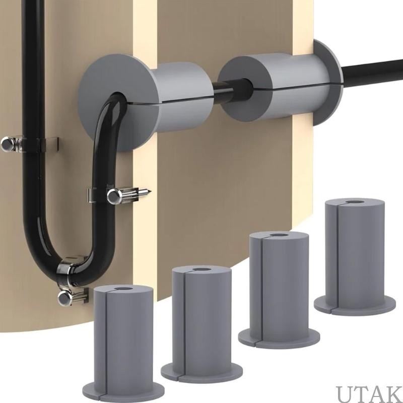 TAKE 6 ชิ้นสาย Wall Hole Grommet Router Ethernet สายป้องกันแขนผ่านผนัง ...