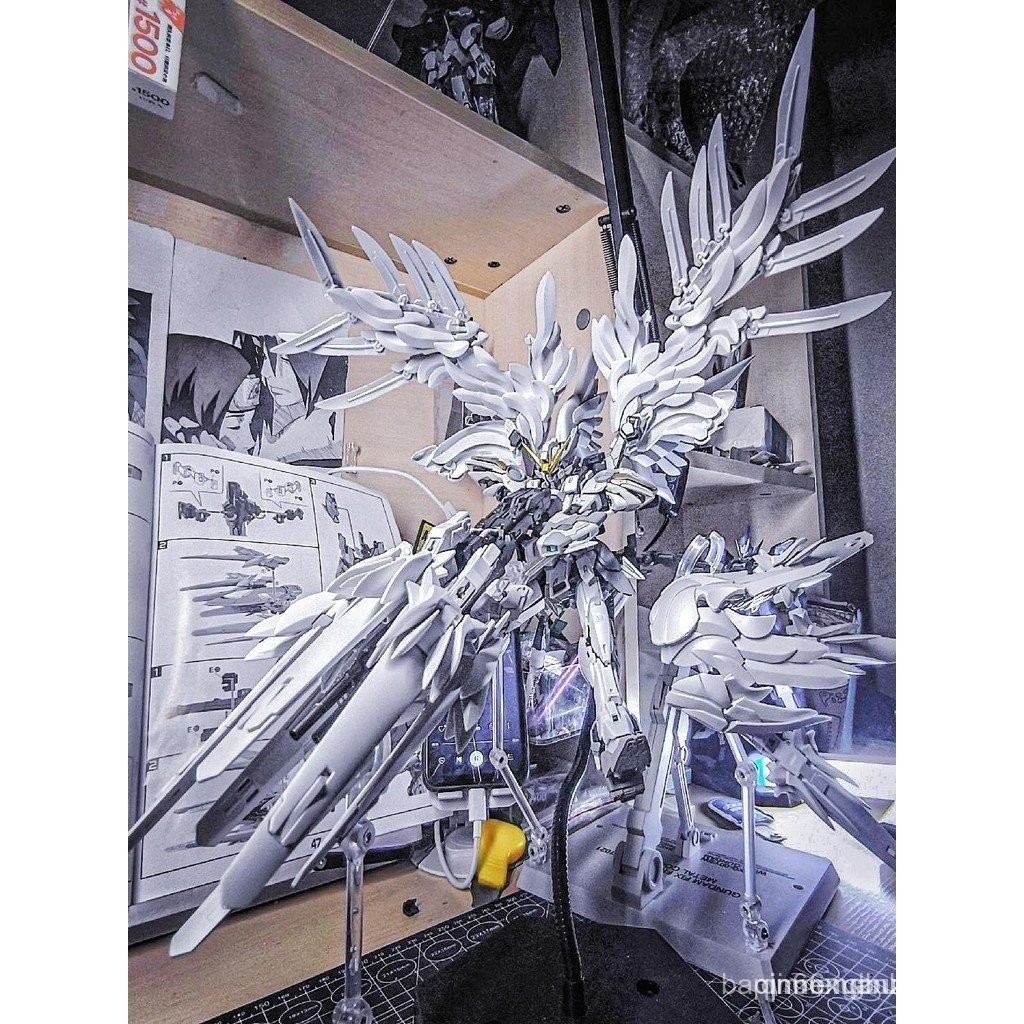 กันดั้มรุ่น Mech MGEX สีขาว Xueji Flying Wing Unicorn สีแดง Heresy MB ...