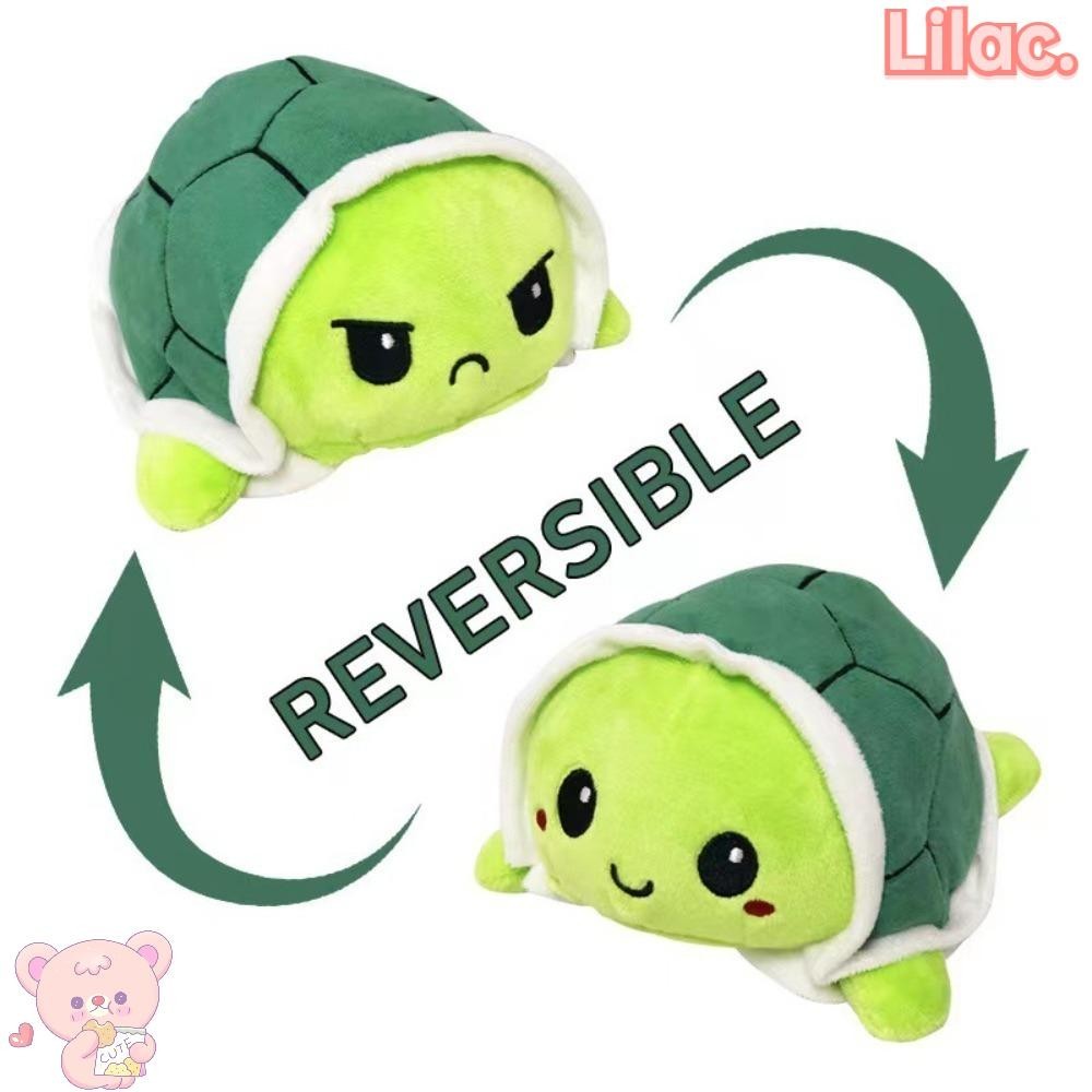 Lilac ตุ๊กตาแบบพลิกกลับได้, Grum py Mood Turtle ตุ๊กตาพลิกสองด้าน, ของ ...
