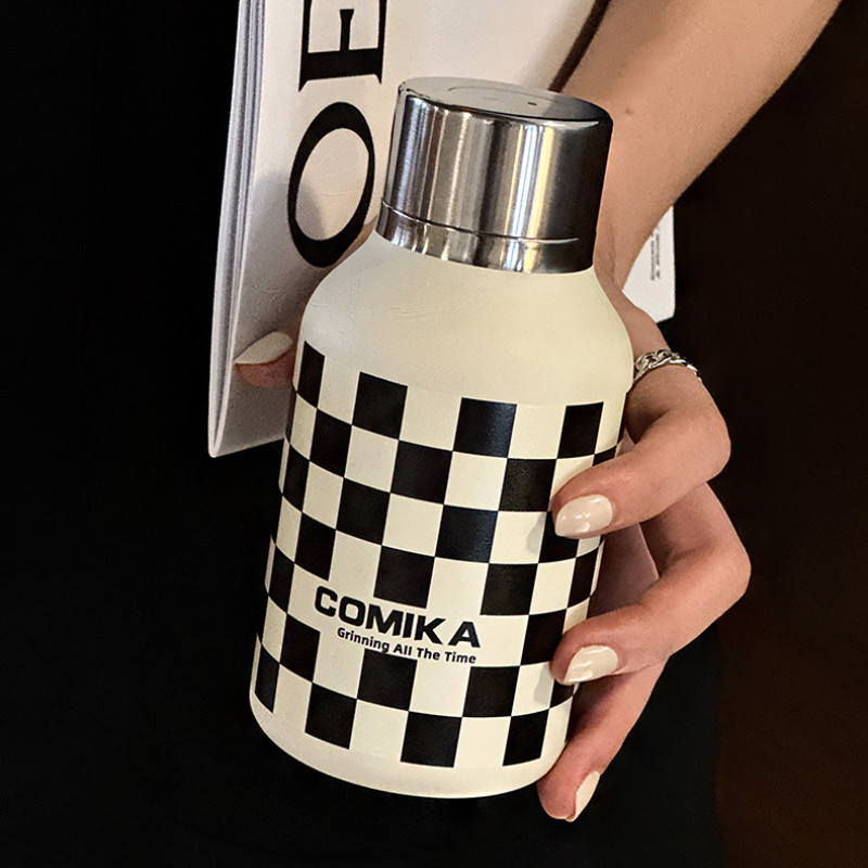【LUCKY】COMIKA แก้วเก็บความร้อน สแตนเลส แก้วน้ำพกพา ถ้วยกาแฟเย็น ปิดผนึก ...