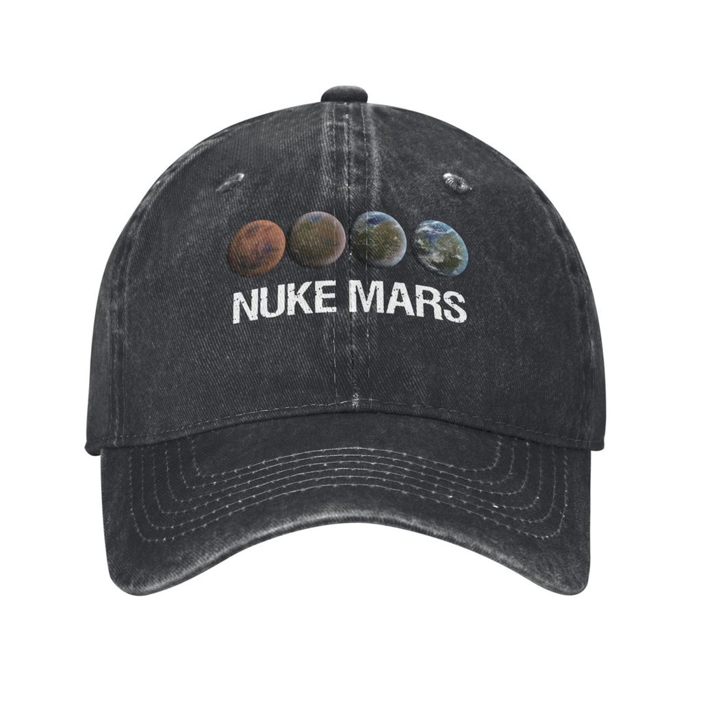 หมวกเบสบอล Space X Nuke Mars Elon Musk SpacexPersonality Cotton Soft ...