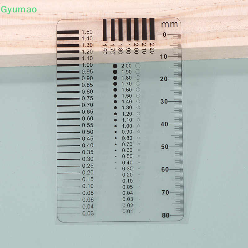 [Gyu] วัด Pass Badge Gauge Stain Card Point Gauge Wire Gauge โปร่งใสไม้ ...