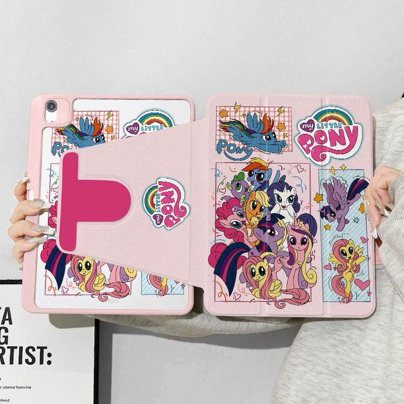 เคส Ipad 360 ° Rotationน่ารักการ์ตูนmy Little Ponyเหมาะสําหรับอะคริลิค ...