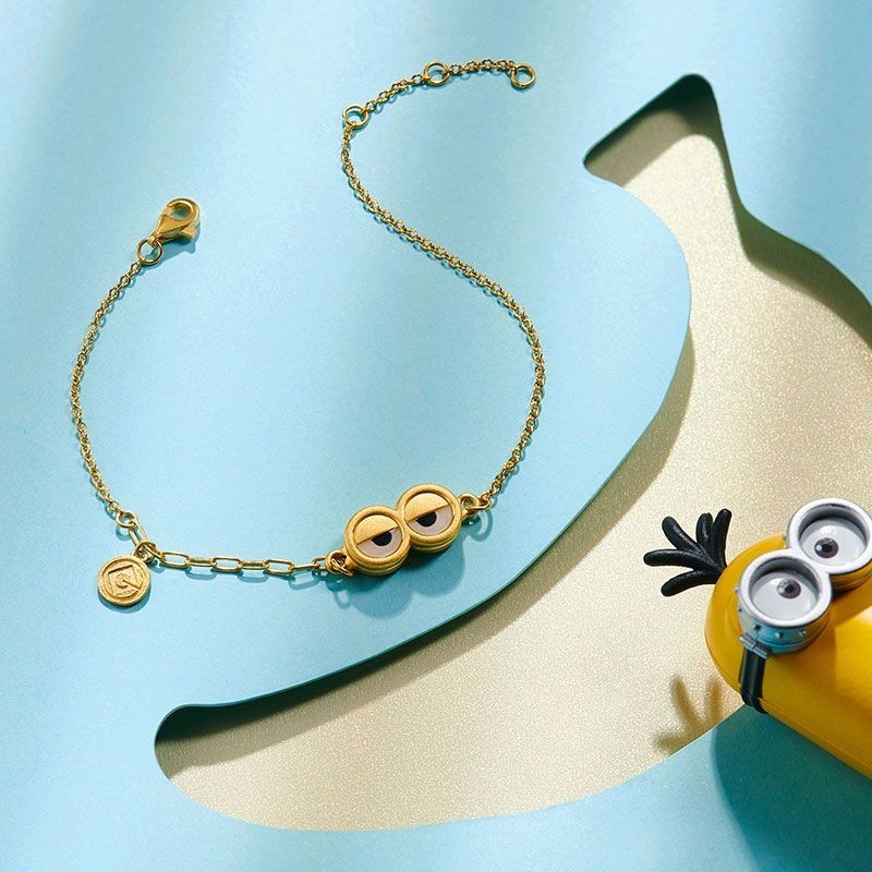 Little Yellow Man สินค้าและซีรีส์ผู้ชายสีเหลืองตัวน้อยสร้อยข้อมือสีทอง ...