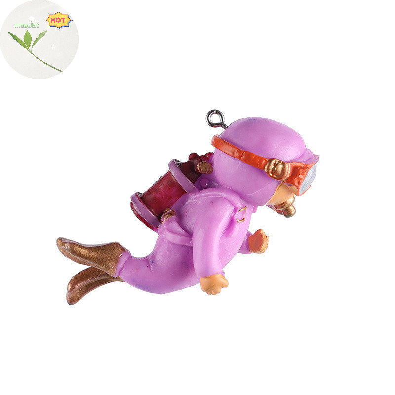 Mud Diver Treasure Chest Box โบราณ Creative Fish ตกแต่ง Gold Aquarium ...