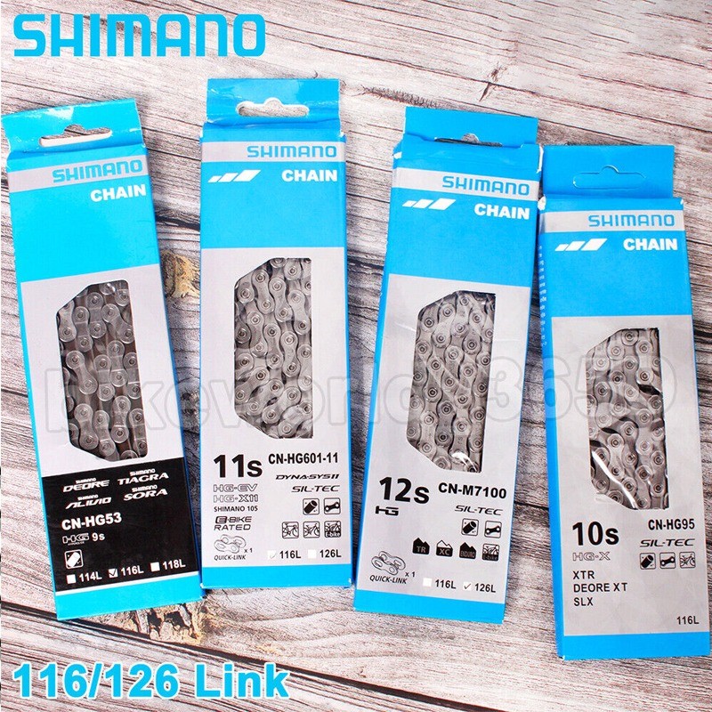 Shimano จักรยาน 6/7/8/9/10/11/12 Speed Chain CN-HG40/HG54/HG701/M8100 116/126L | Shopee Thailand