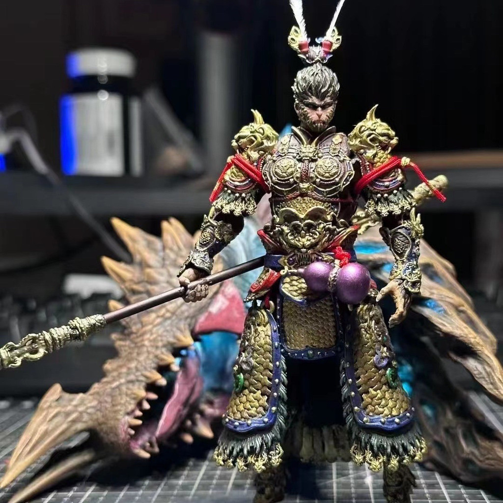 3d โรงงานโดยตรงขายส่ง Black Myth Goku เครื่องประดับสไตล์จีน Monkey King ...