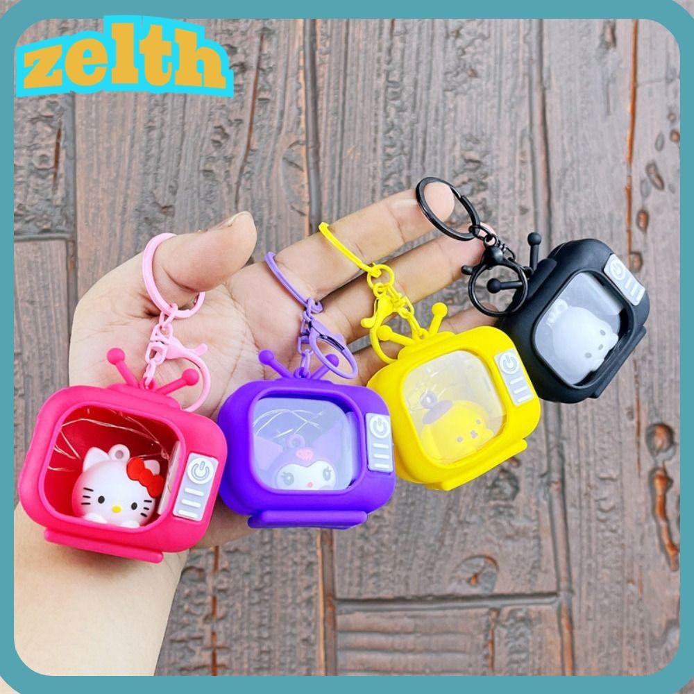 Zelth Labubu Capybara Key Chain, Sanrio TV LED Light พวงกุญแจ, Labubu ...