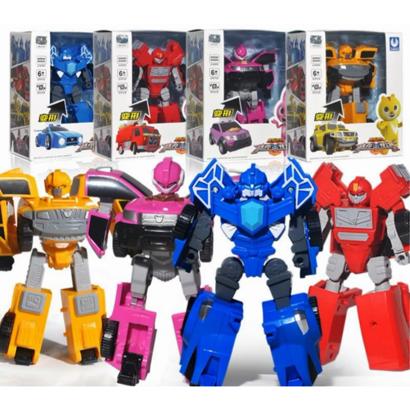 2021 Mini Force Transformation Robot Toys Action Figures MiniForce X ...