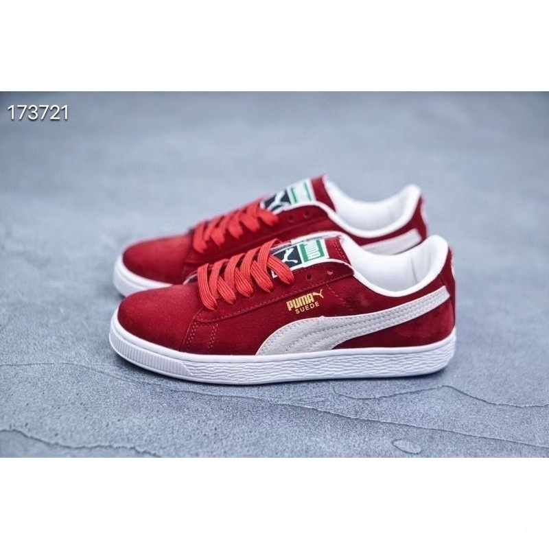 PUMA SUEDE CLASSIC Red Premium รองเท้าผ้าใบส่วนลดโปรโมชั่น | Shopee ...