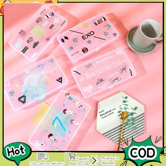 Kpop BTS NCT EXO SEVENTEEN กล่องเก็บของกล่องพกพา | Shopee Thailand