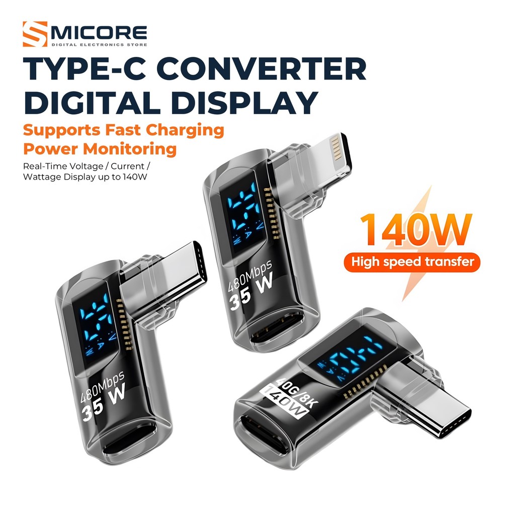 iOS To Type C Adapter 140W Fast Charging 40Gbps Data Transfer 8K60Hz ...