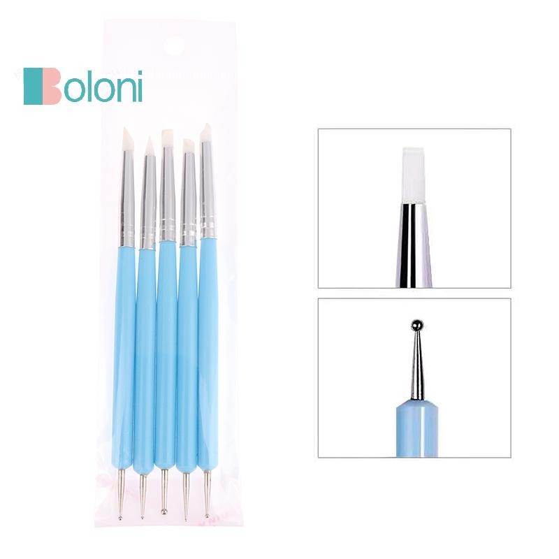[Boloni] 5 ชิ้น/เซ็ตสแตนเลสสองหัวปูนปลาสเตอร์และเครื่องปั้นดินเผานุ่ม ...