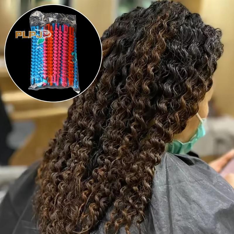PLPJ พลาสติกเกลียว Perm Stick Heatless Hair Curler ผู้หญิง Curls ...