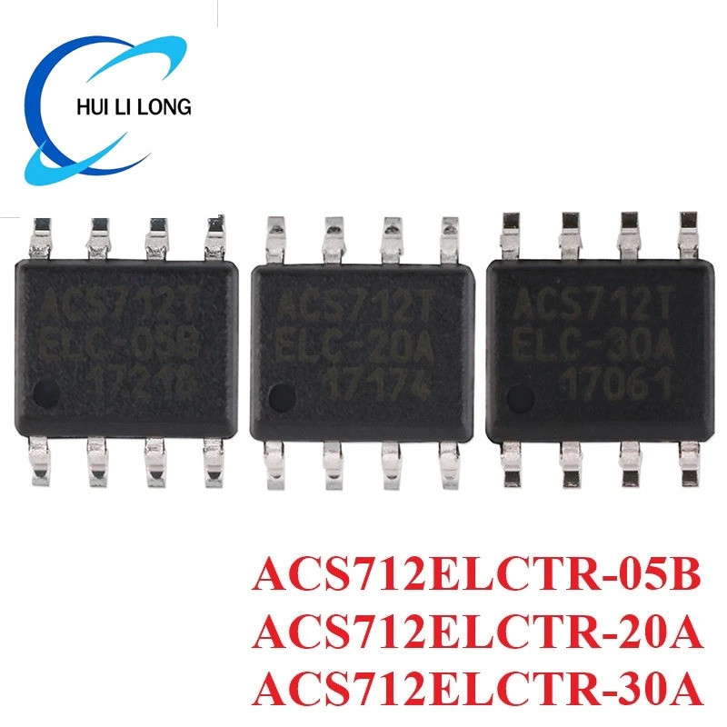 1-5PCS ACS712 ACS712ELCTR-05B 5A ACS712ELCTR-20A 20A ACS712ELCTR-30A 30A SOP-8 ACS712T ACS712T ...